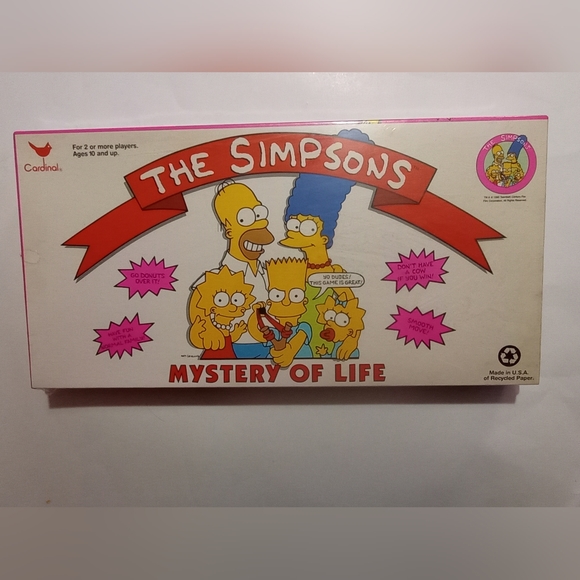 Toys | Vintage 199 The Simpsons Mystery Of Life Board Game Cardinal New ...